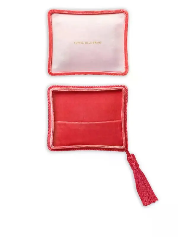Sophie Bille Brahe Tulipe Velvet Jewellery Box - Red