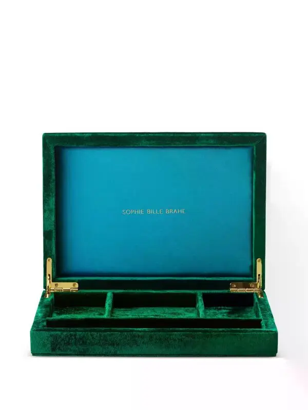 Sophie Bille Brahe Trésor Velvet Jewellery Box - Green