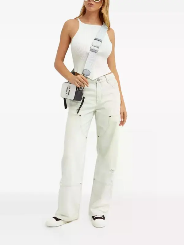 ONETEASPOON Distressed Wide-leg Jeans
