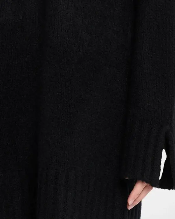FAVORITE DAUGHTER The St. James Wool-blend Turtleneck Mini Dress - Black