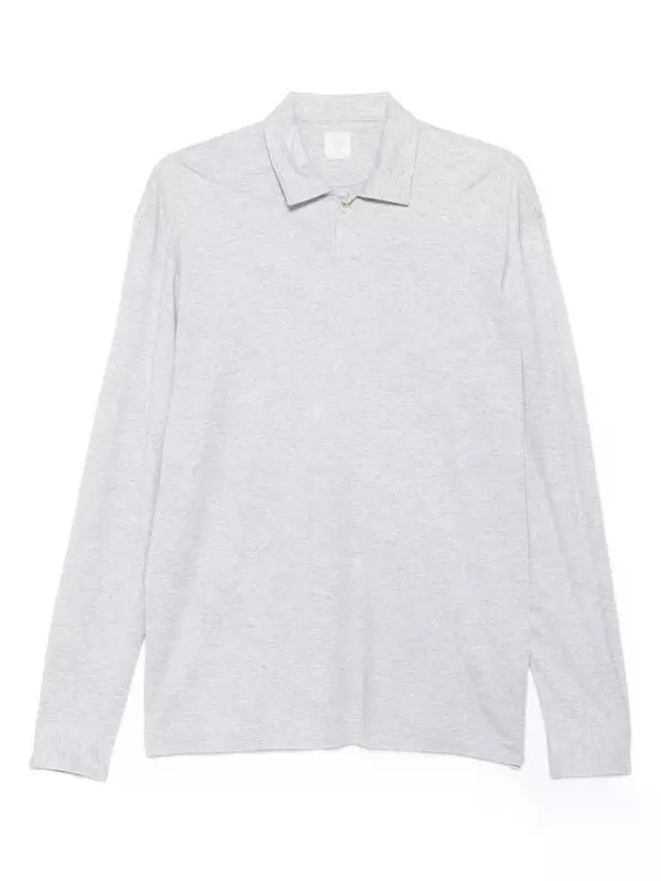 Eleventy Long-sleeve Polo Shirt - Grey