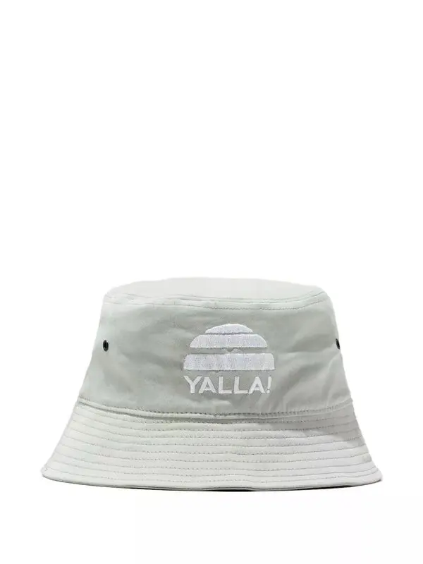 SEROYA Yalla Logo-embroidered Bucket Hat - Grey