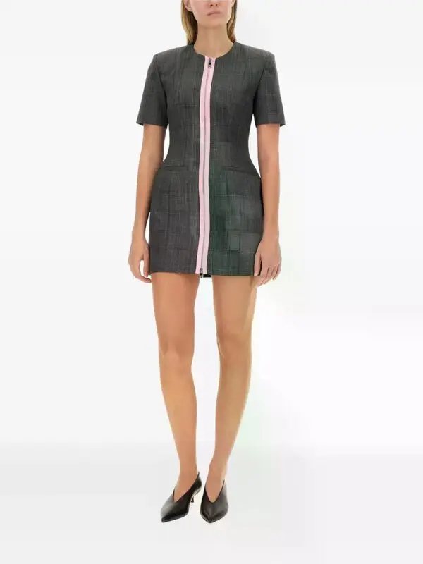 MSGM Zip-up Mini Dress
