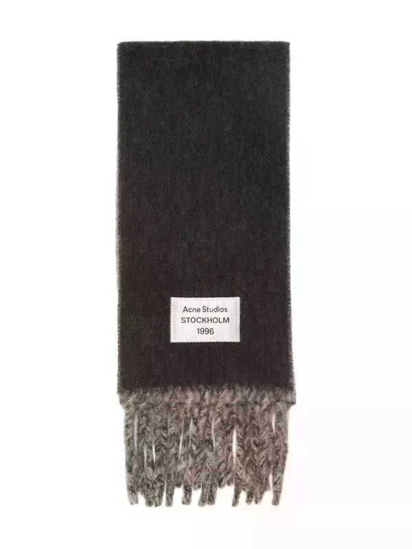 Acne Studios Fringed Scarf - Grey