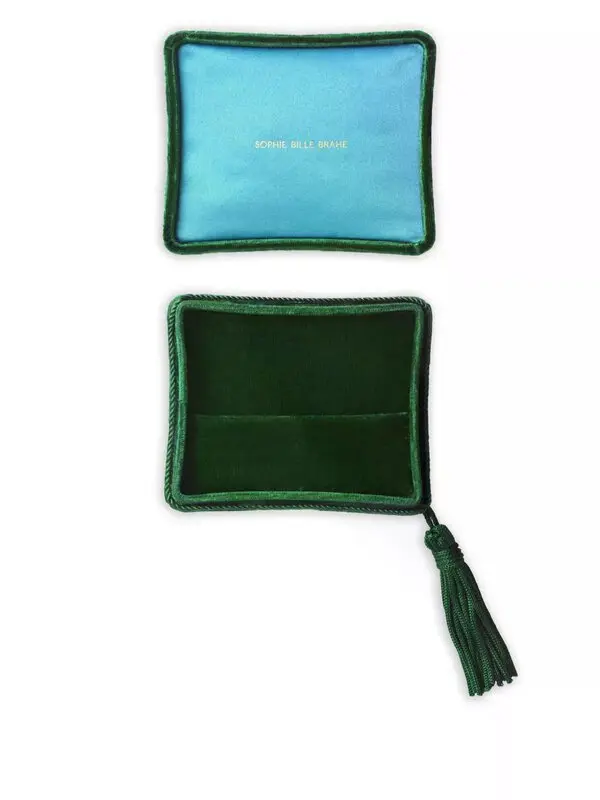Sophie Bille Brahe Velvet Jewellery Box - Green
