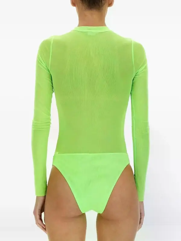 NOT AFTER TEN Long-sleeve Bodysuit - Green
