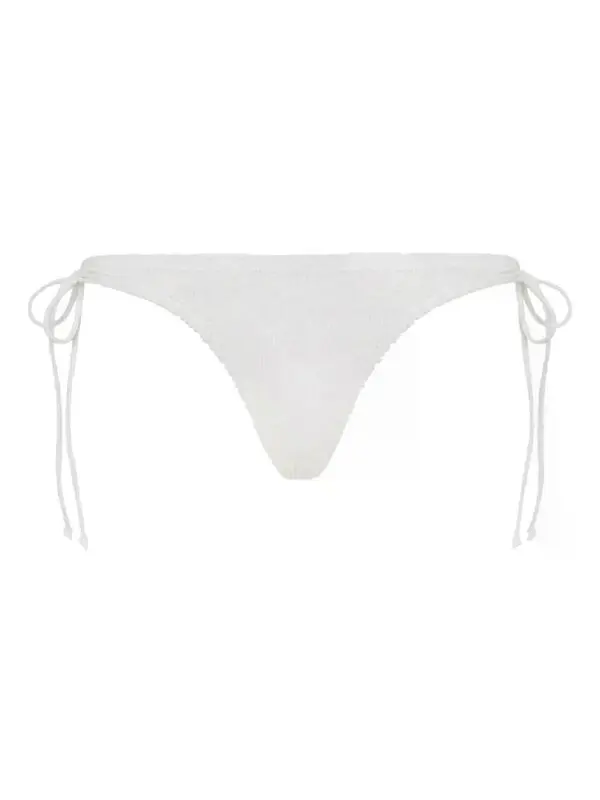 Bond Eye Serenity Textured Bikini Bottoms - White