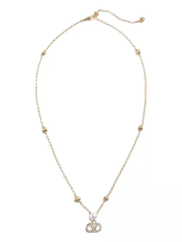 Valentino Garavani Vlogo Signature Necklace - Gold