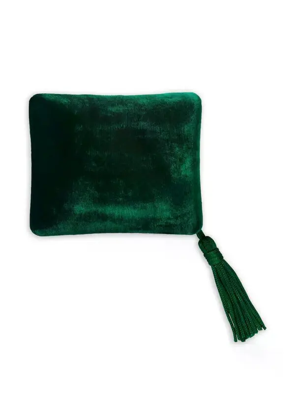 Sophie Bille Brahe Tassel-detailing Velvet Box - Green