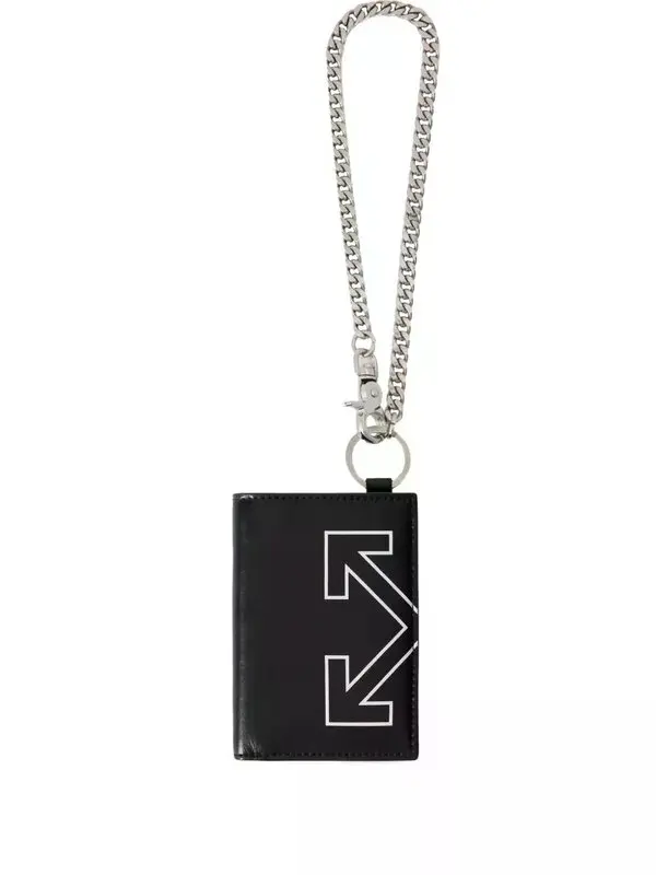 Off-White Heritage Arrow Chain Wallet - Black