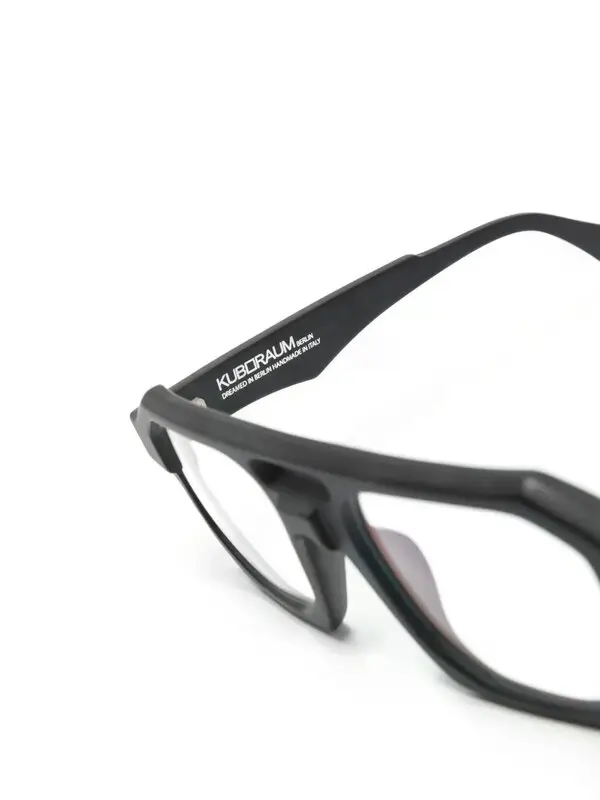 KUBORAUM K33 Square-frame Glasses - Black