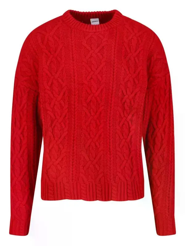 Aspesi Cable-knit Crew-neck Sweater