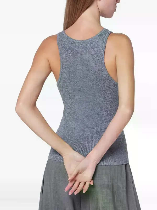 Almada Label Ribbed Knit Top