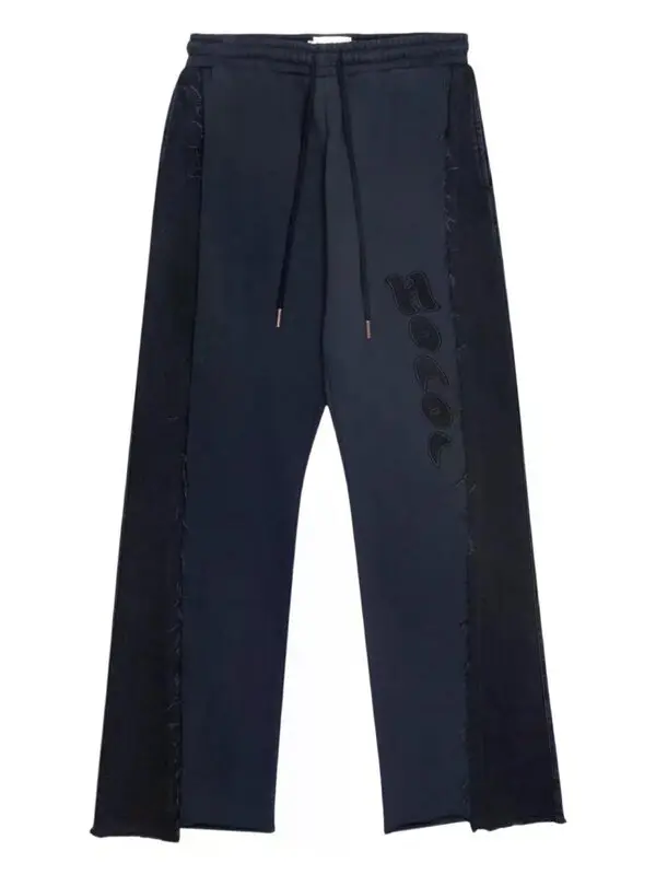 HONOR THE GIFT Denim-panel Track Pants - Black