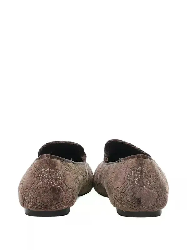 V°73 Embellished Pointed-toe Loafers - Brown