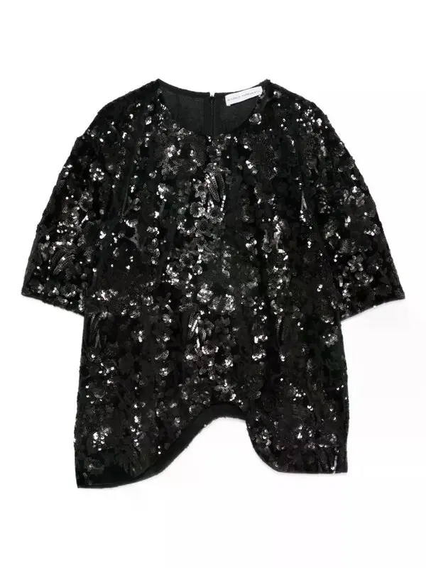 NICCOLO PASQUALETTI Onda Sequinned Top