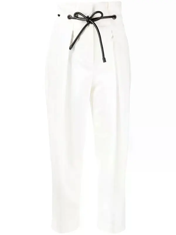 3.1 Phillip Lim Origami Pleated Trousers - White