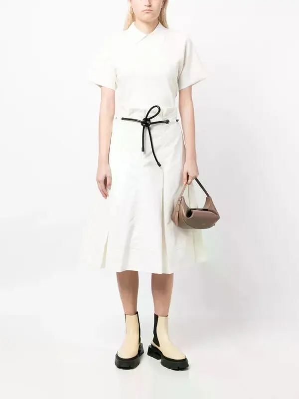 3.1 Phillip Lim High-waisted Origami Midi Skirt