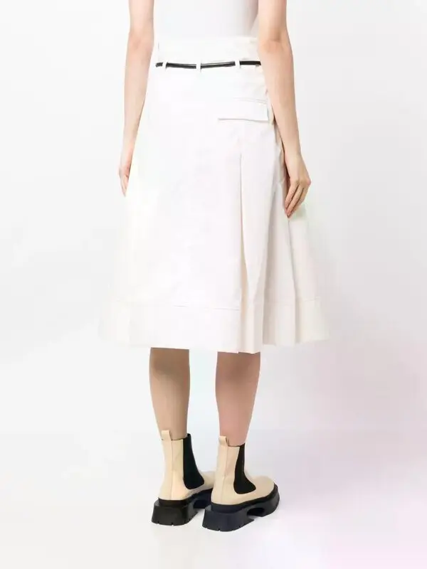 3.1 Phillip Lim High-waisted Origami Midi Skirt