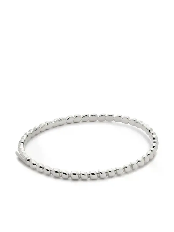 Monica Vinader Nura Teardrop Bangle Bracelet - Silver