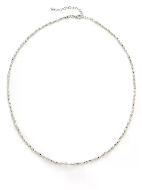 Monica Vinader Mini Nugget Necklace - Silver