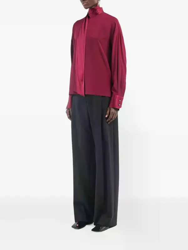 Maria Mcmanus Scarf Detailed Blouse - Red
