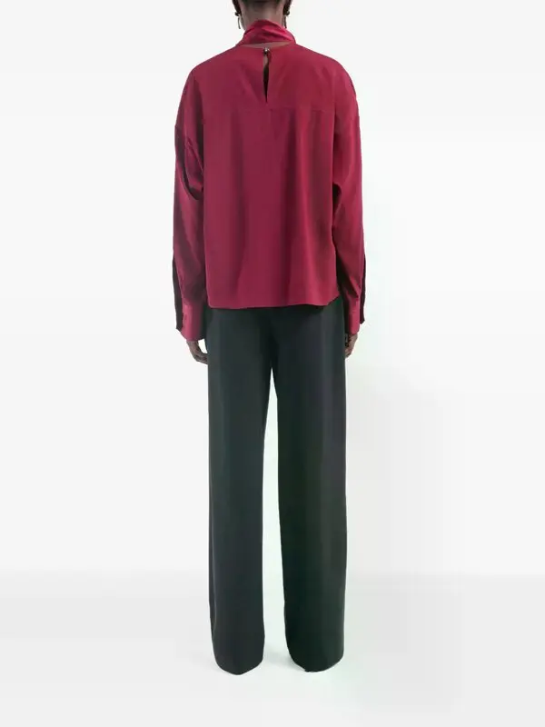 Maria Mcmanus Scarf Detailed Blouse - Red