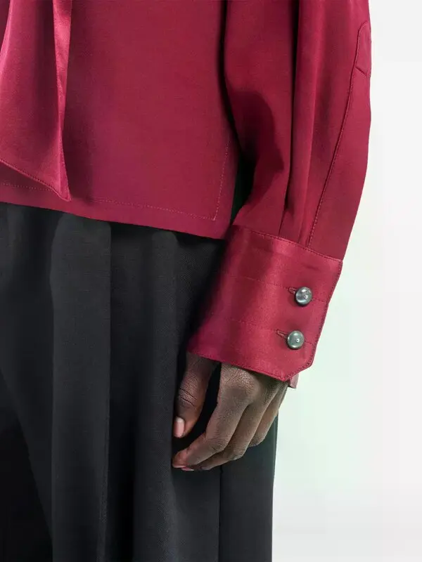 Maria Mcmanus Scarf Detailed Blouse - Red