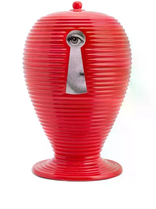 FORNASETTI Rigato Serratura Vase - Red
