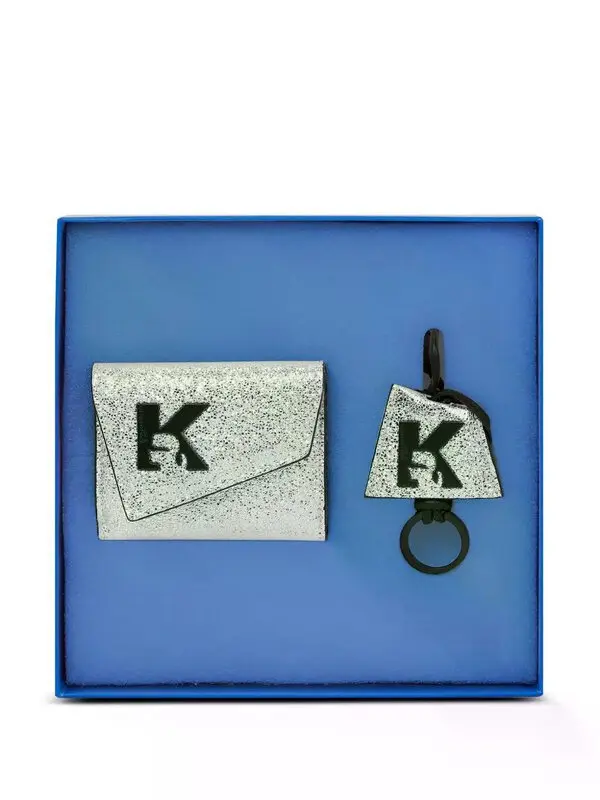 Karl Lagerfeld Klj Geo Bifold Kchain Shiny Gp