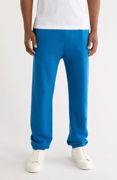 MALBON Clubhouse Dragon Cotton Sweatpants - Blue