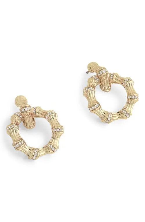 ANABEL ARAM JEWELRY Bamboo Double Hoop Earrings - Gold