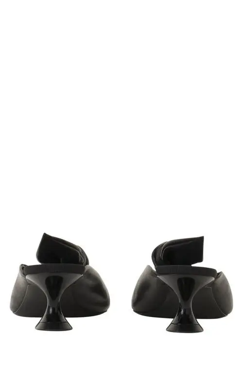 LANVIN Midnight Step Leather Mule - Black