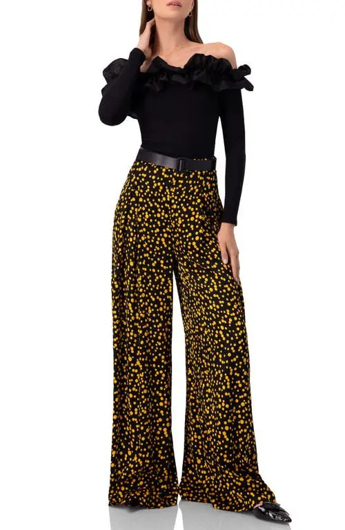 IVONNE Wide-leg Polka Dot Pants