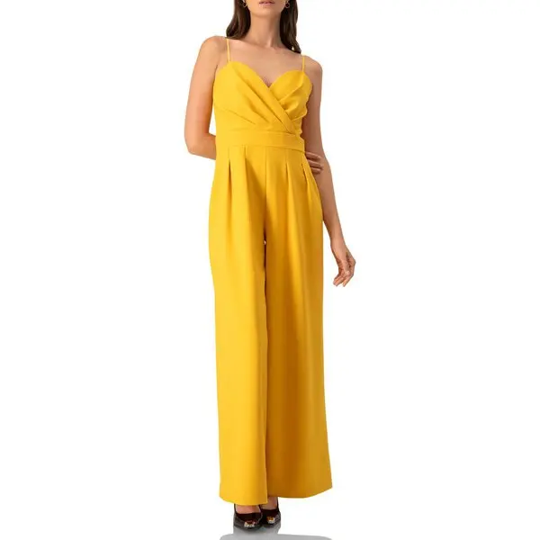 IVONNE Wide-leg Jumpsuit - Yellow