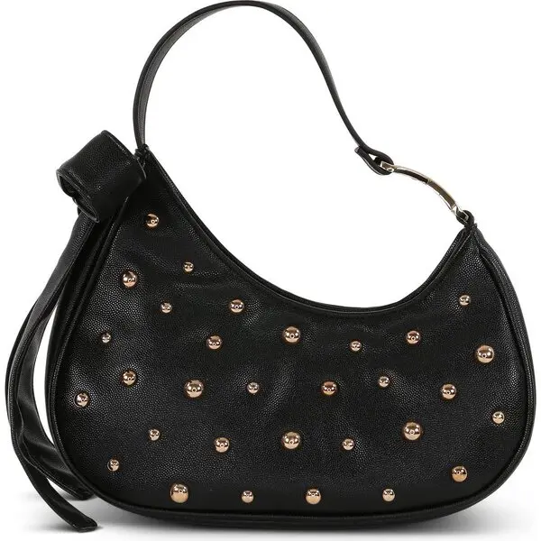 Badgley Mischka Arabella Studded Bow Shoulder Clutch