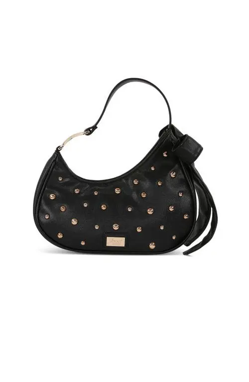 Badgley Mischka Arabella Studded Bow Shoulder Clutch