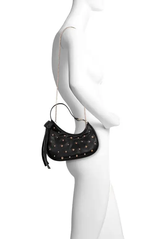Badgley Mischka Arabella Studded Bow Shoulder Clutch
