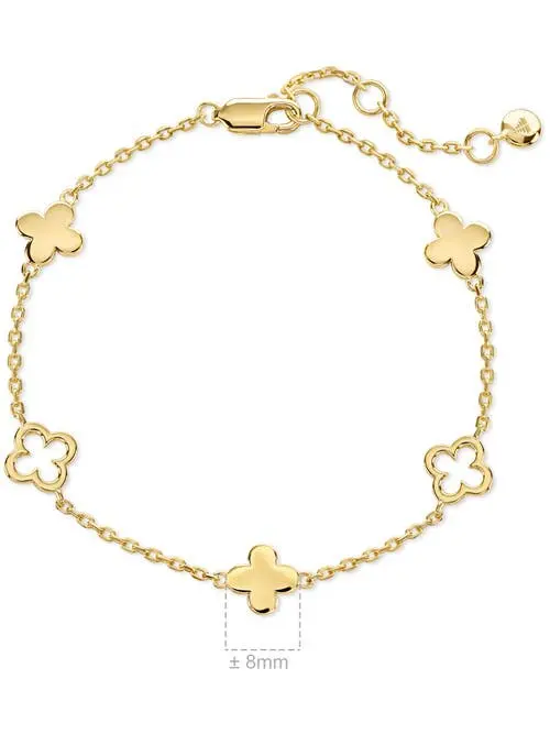DEVATA Clover Five-charm Chain Bracelet