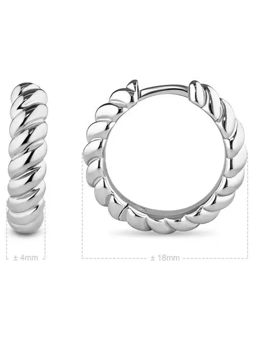 DEVATA Rope Hoop Earrings