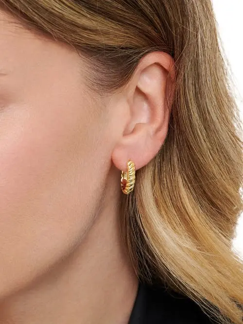 DEVATA Rope Hoop Earrings