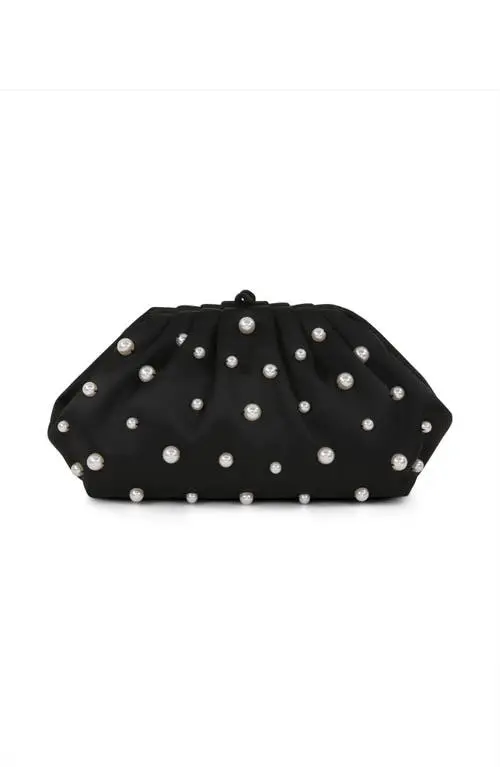 Badgley Mischka Margot Beaded Pouch Clutch