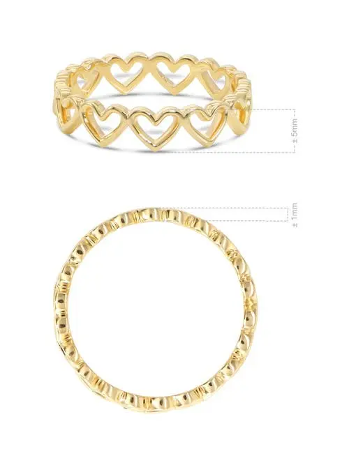 DEVATA Sweet Heart 14k Gold Ring