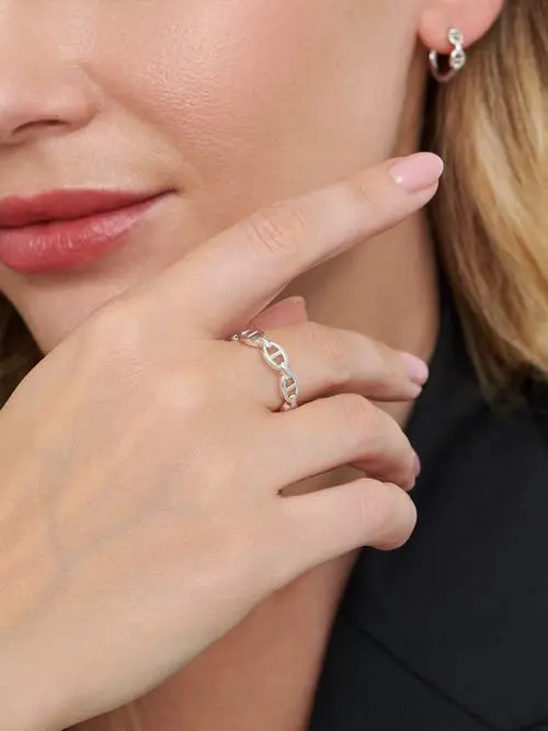 DEVATA Mariner Anchor Band Ring
