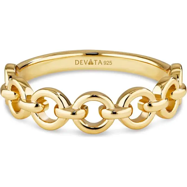DEVATA Cable Link Ring - Yellow Gold