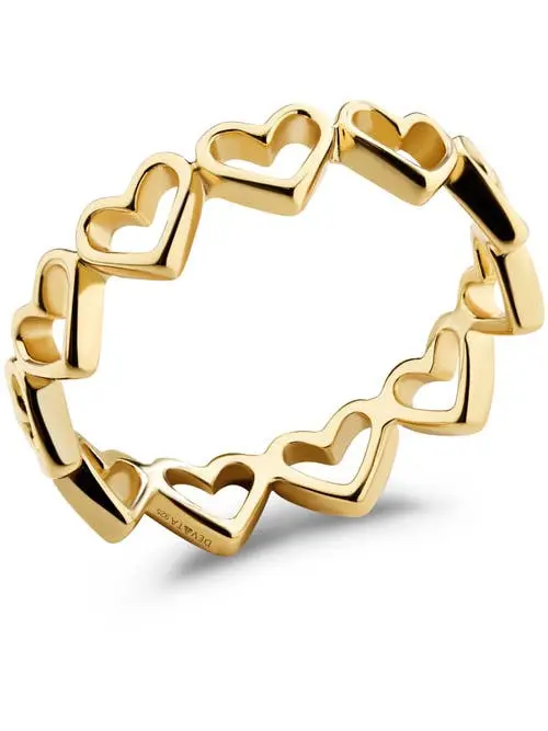 DEVATA Open Heart Eternity Ring