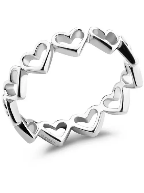 DEVATA Open Heart Eternity Ring