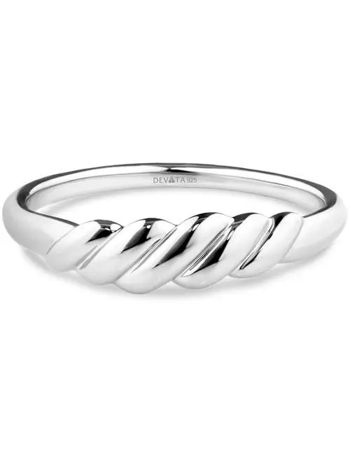 DEVATA Rope Ring - Silver