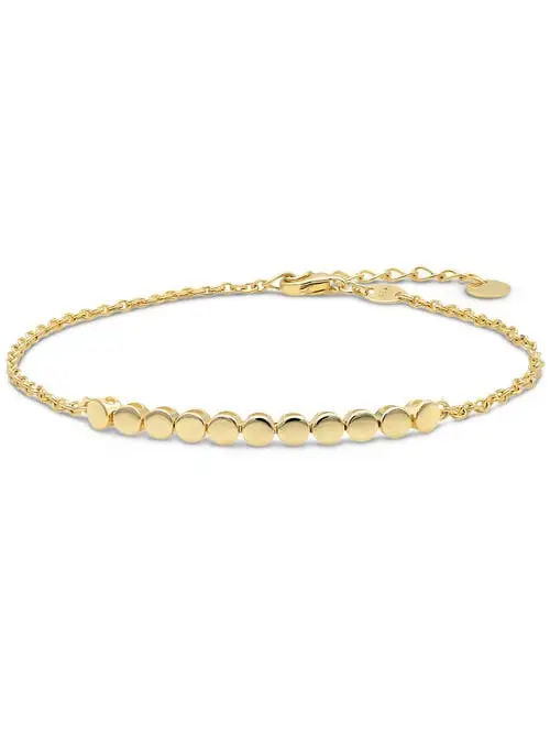 DEVATA Round Link Chain Bracelet In 14k Gold - Yellow Gold
