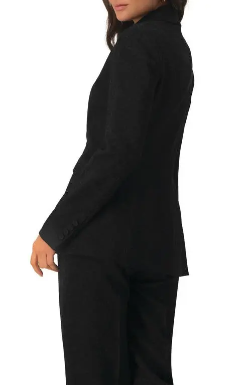 IVONNE Floral Accessory Blazer - Black